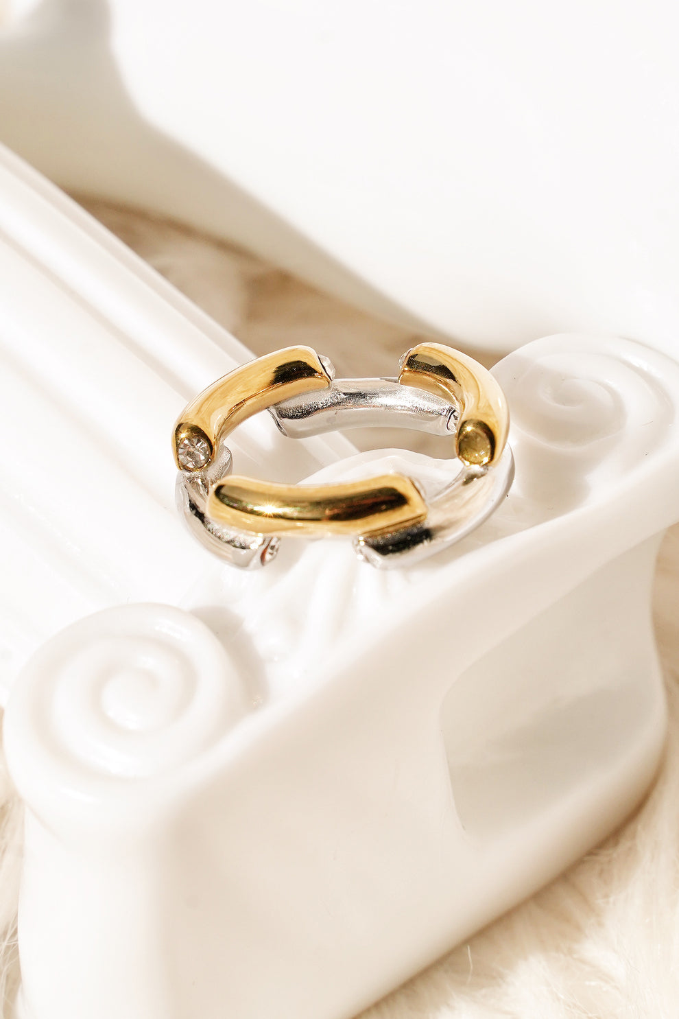 Lux Solis Gold and Silver Ring – Vantori